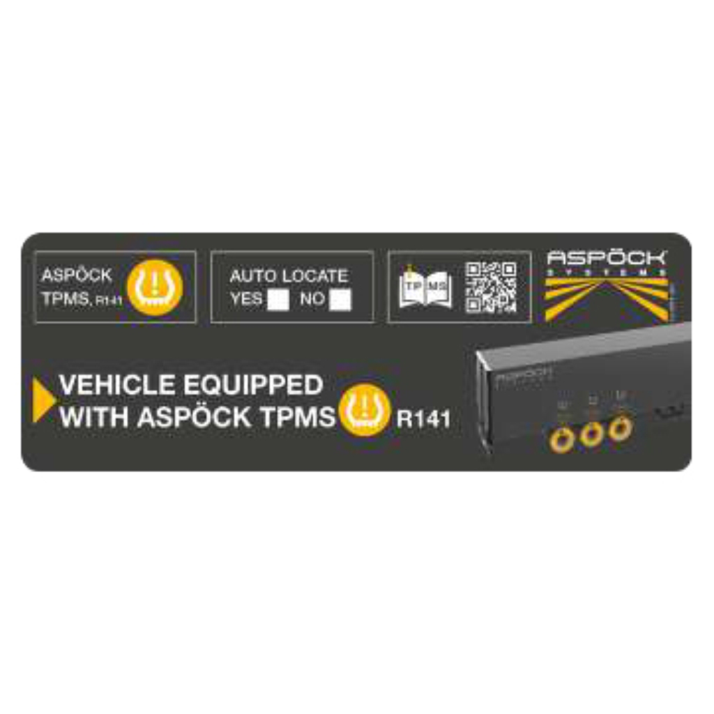 TPMS Sticker 140x50
