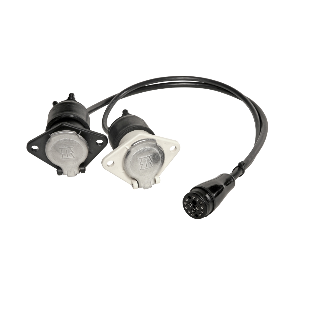 Zuleitung 2x7pol. Dose ISO 1185/3731 PUR 0,6m ASS3