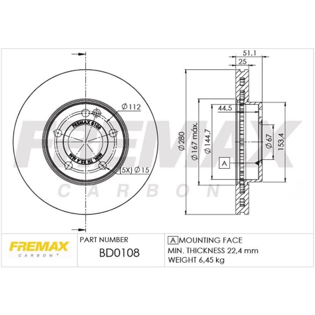Bremsscheibe High Carbon
