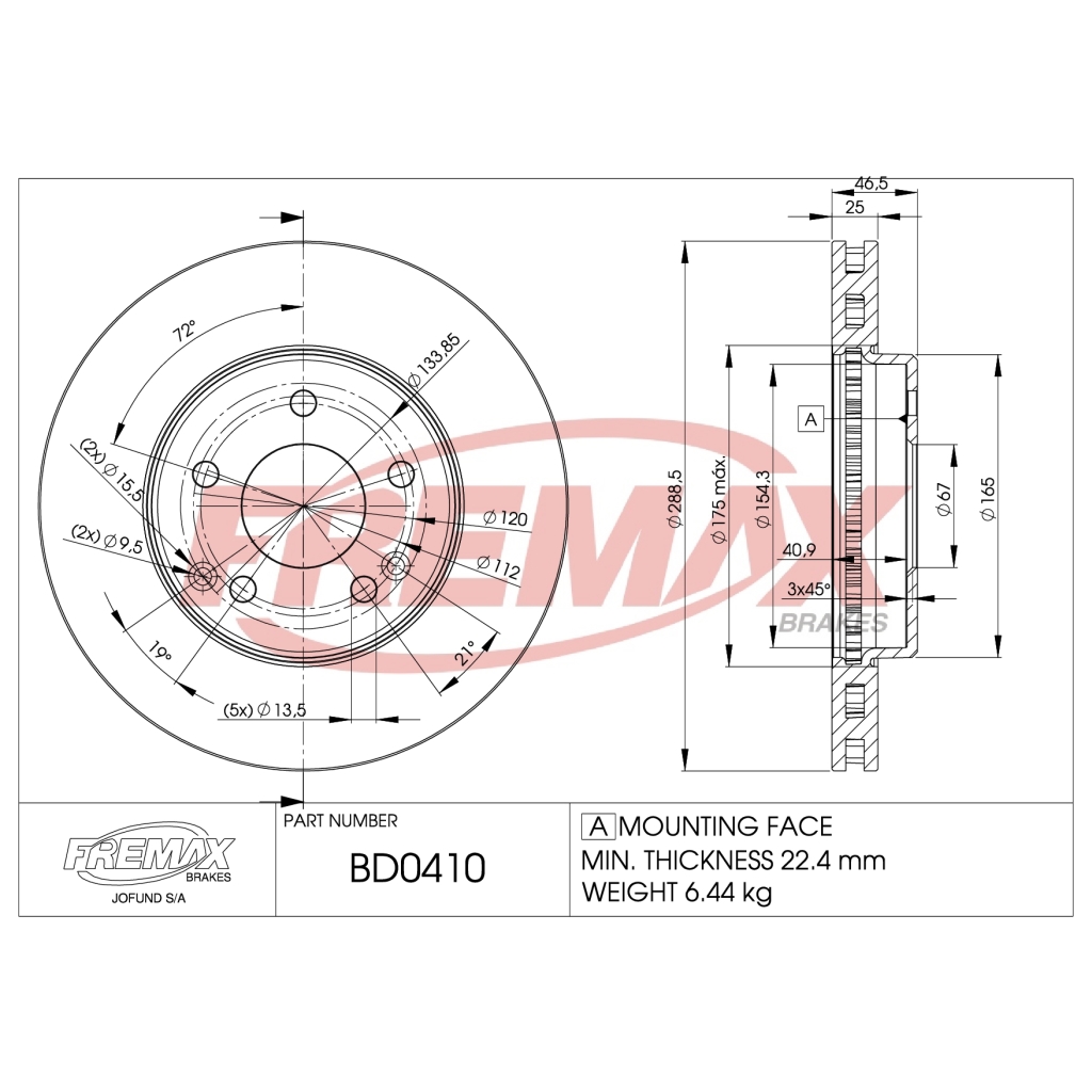 Bremsscheibe High Carbon