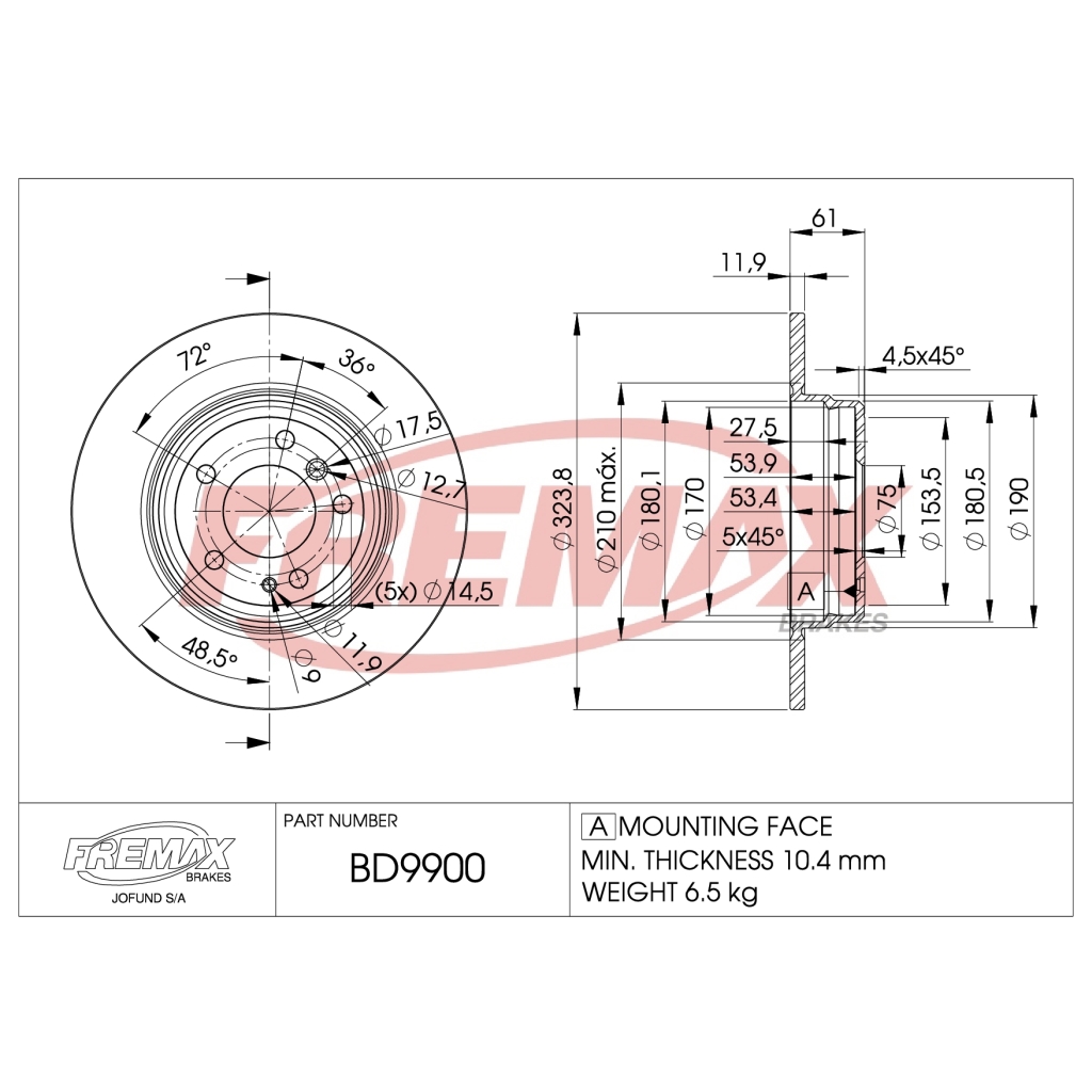 Brakedisk High Carbon