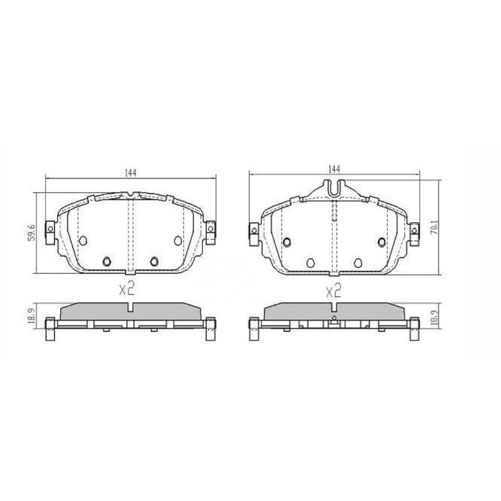 Scheibenbremsbelag-Satz