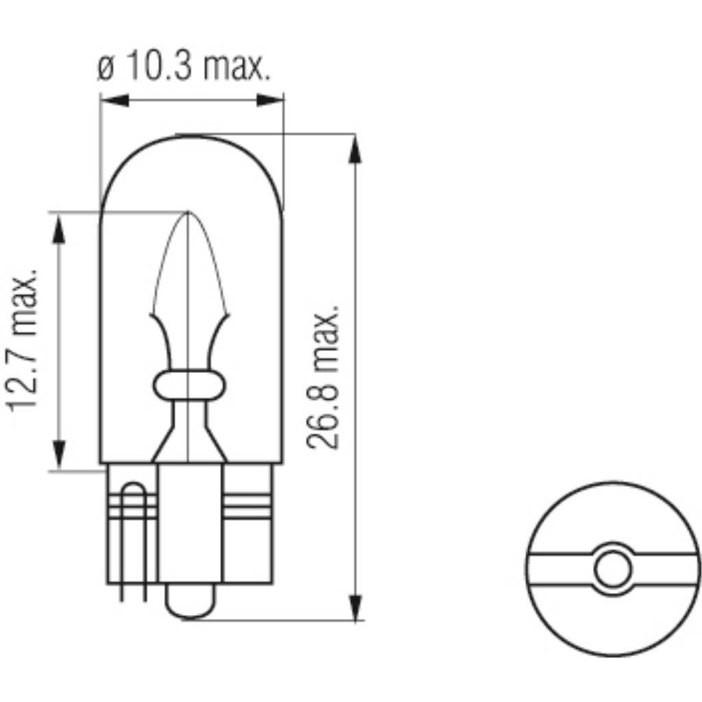 Glühlampe 24V 5W Sockel: W5W-T10