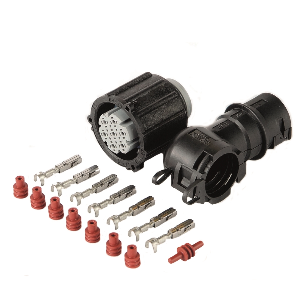 Stecker DAF XF95/XF105 2001-, 90°, D11 7 polig, Satz