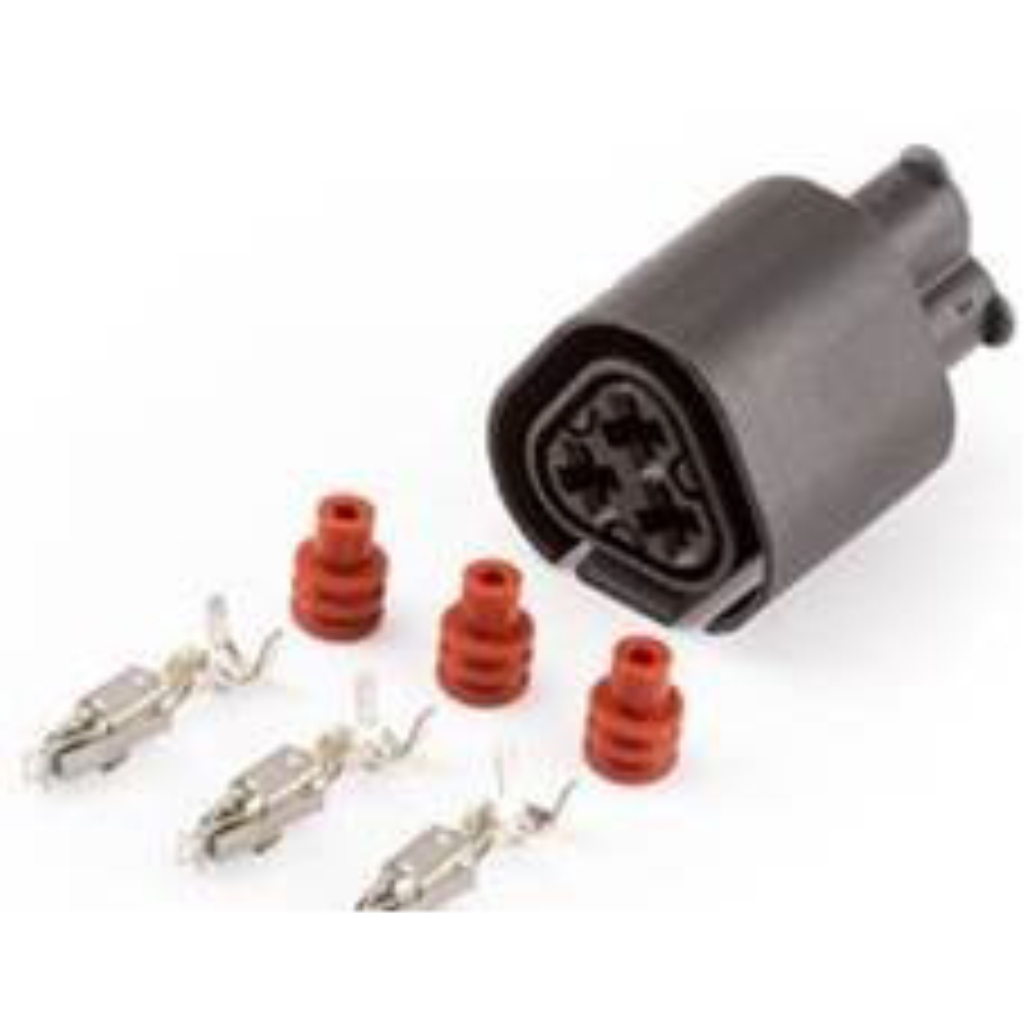 Stecker MAN 3- polig schwarz, weiblich