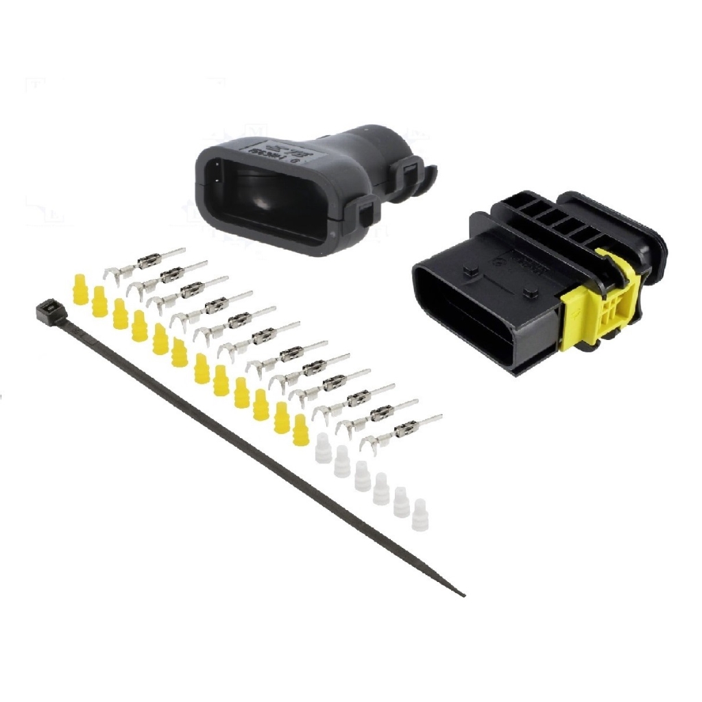 Stecker HDSCS 12 polig, 180°, MCP 1,5K, männlich DAF