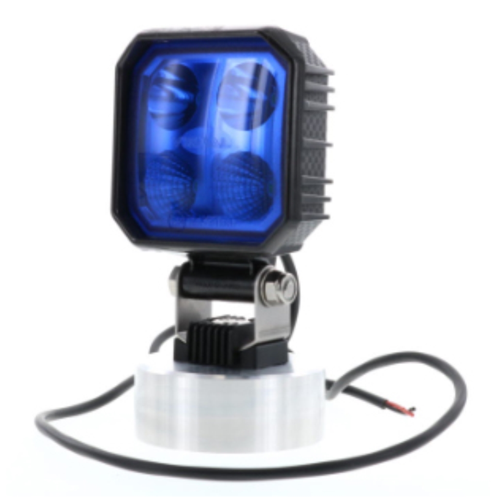Arbeitsscheinwerfer Blue LED 500mm Kabel, Polycarbonat-Lichtscheibe