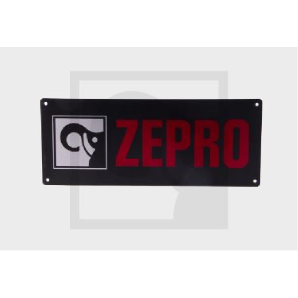 Alu Schild Zepro