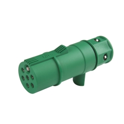 Stecker Kunststoff 7pol. ISO 3731 grün 24V