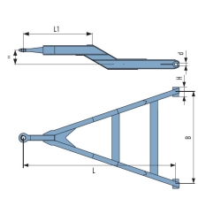 Zuggabel PZG48-1700/ 1000 /100/30 Q1-600/150/T56SB Zuggabel L:1700mm B ...